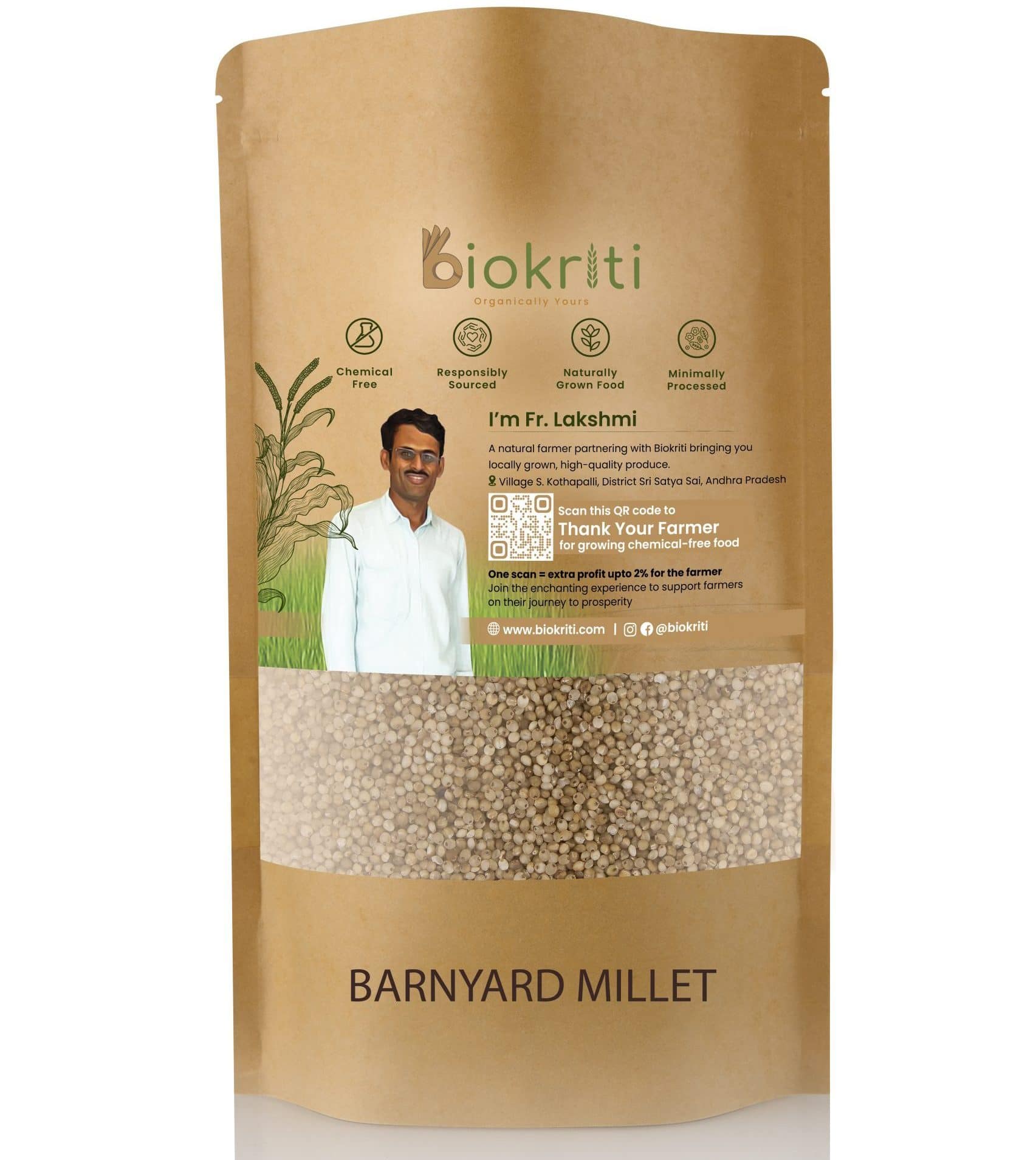 Biokriti Barnyard Millet Chemical-free, and gluten-free (Sama/Sama ...